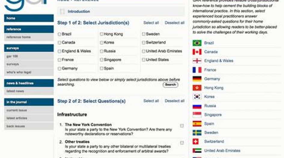 Introducing GAR Reference - Global Arbitration Review