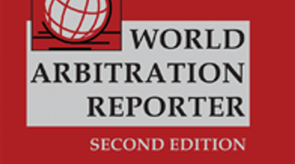 BOOK REVIEW: World Arbitration Reporter, 2nd edition - Global ...